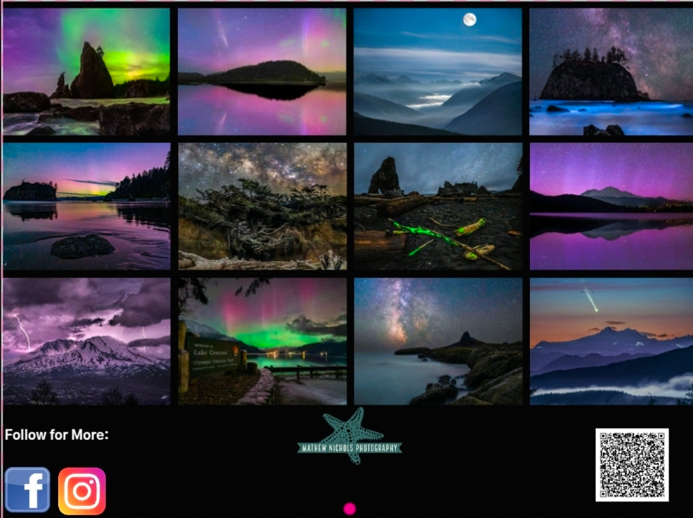 2026 Night-Time Wonders Calendar – Mathew Nichols Photography Shop